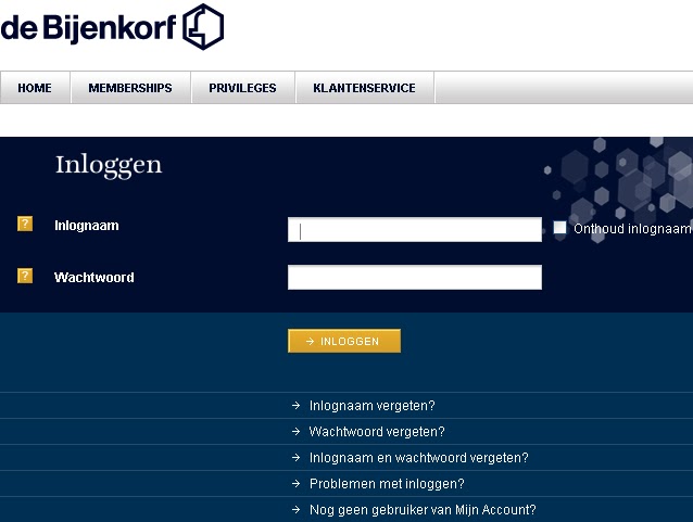 Bijenkorf Kaart Inloggen | Kaart