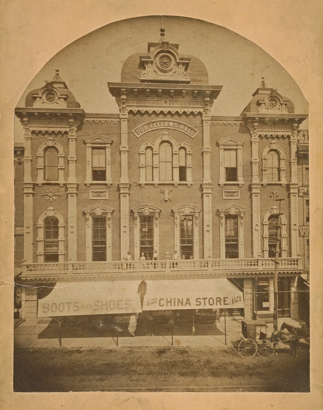 The Odd Fellows Hall, a social center on Seventh Street for 170 years