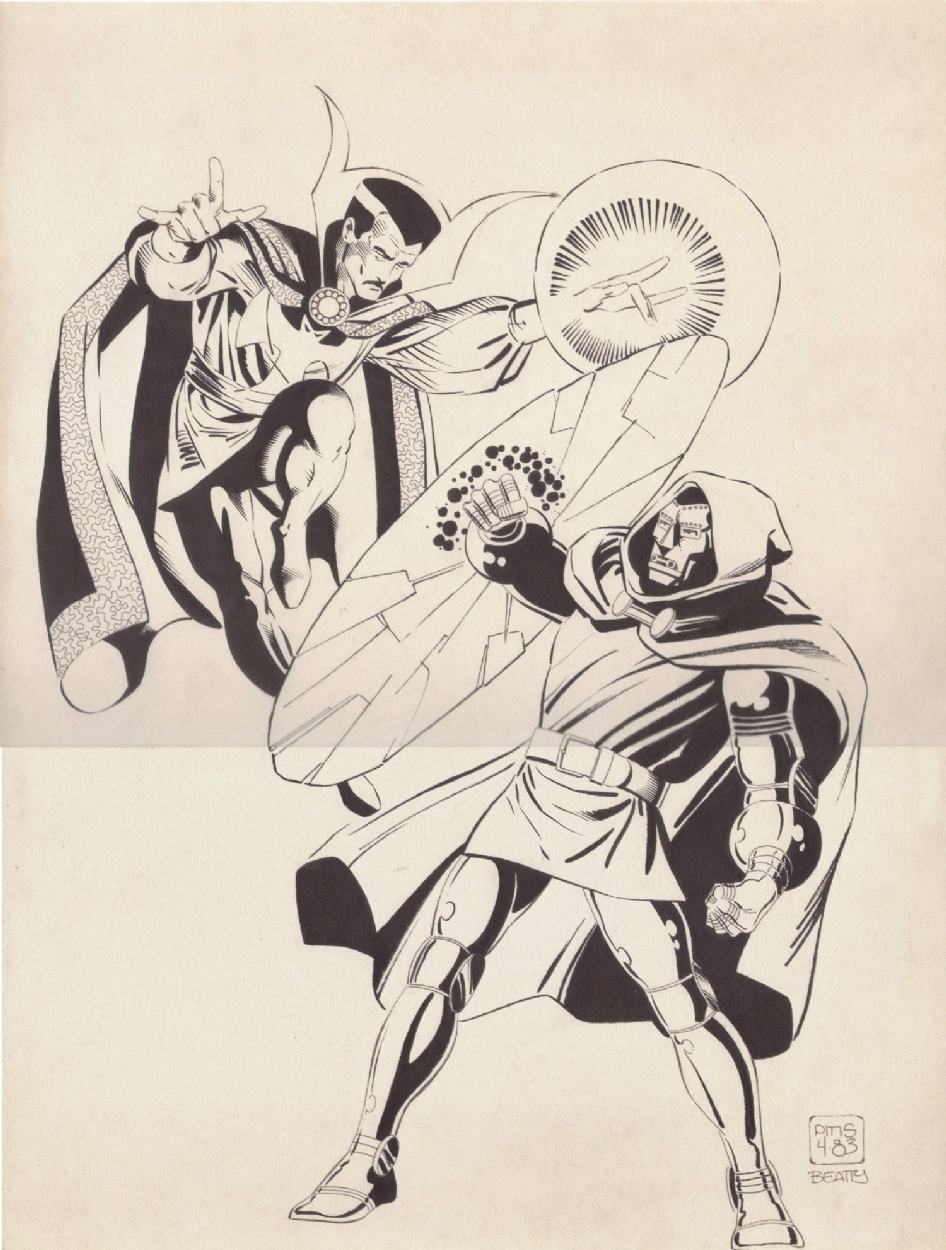 Marvel Comics of the 1980s: 1983 - Dr. Strange vs Dr. Doom by Paul Smith