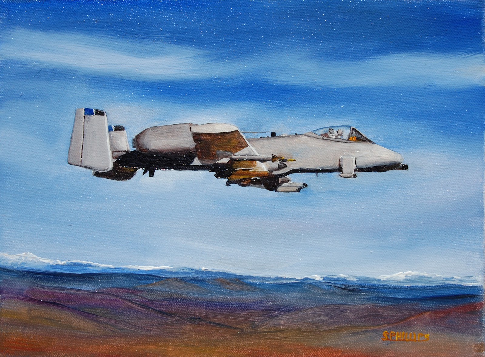 TexasArtist: A10 Warthog Painting