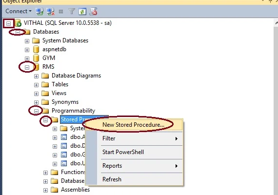How To Create Stored Peocedure In SQL Server