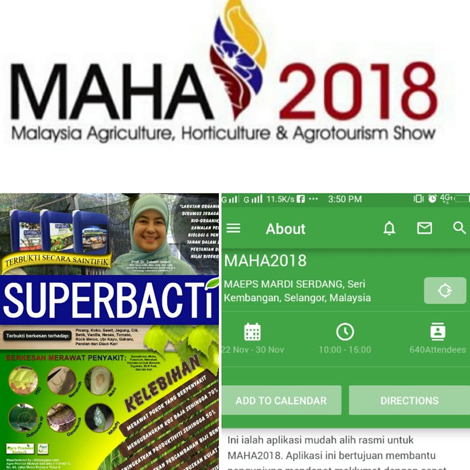 Agro Vista Resources: MAHA (Malaysia Agriculture, Horticulture and Agrotourism Show) 2018