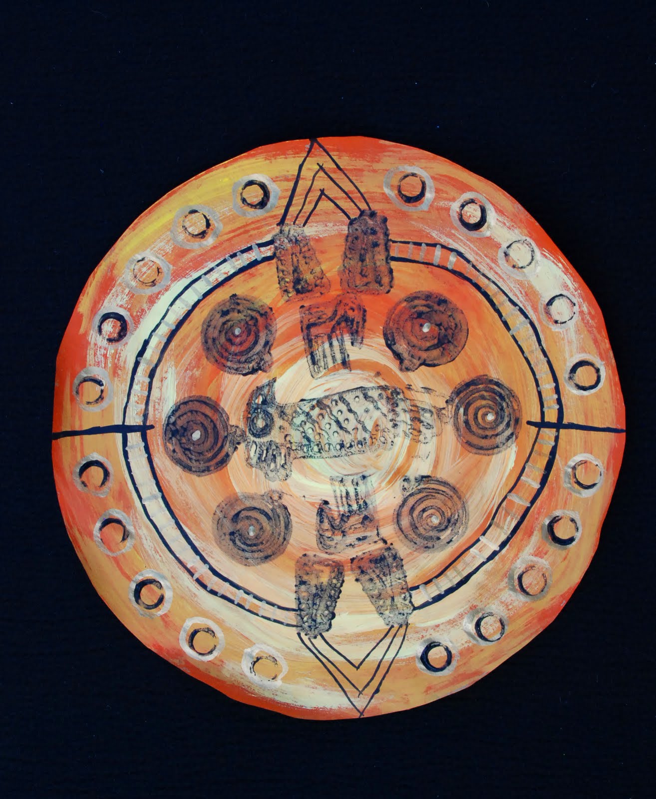 that artist woman: Aztec Sun Stones