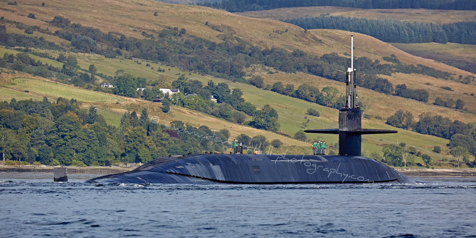 Dougie Coull Photography: US Navy Ohio Class Submarine at Faslane