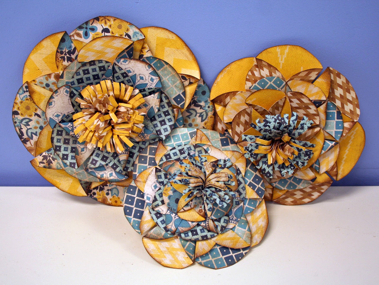 Oh My Crafts Blog: 3D Paper Flowers