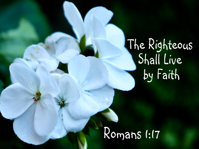 The righteous shall live by faith