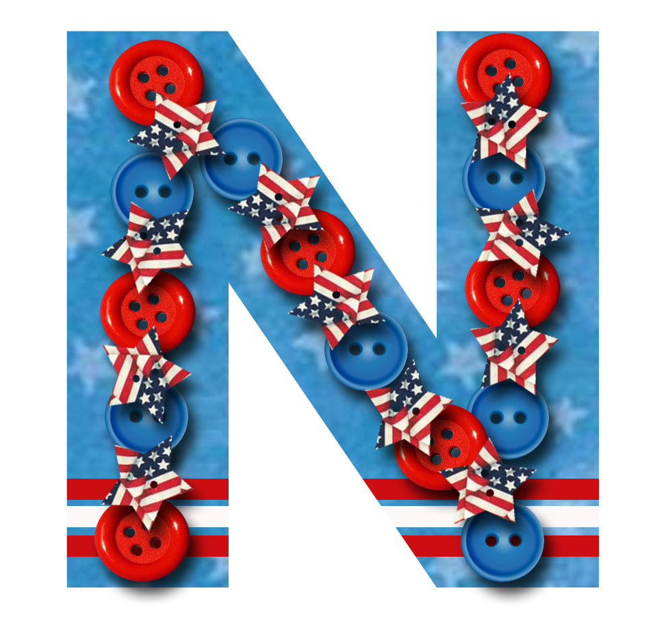 GRANNY ENCHANTED'S BLOG: Americana Buttons on Letters JPG & PNG