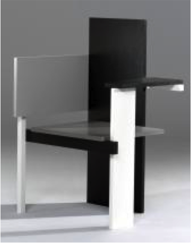 Vormleer Gerrit Rietveld: Berlijnse stoel