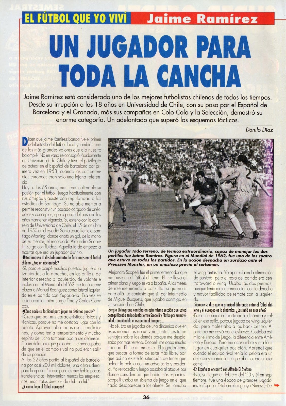 Partidos de la Roja: Jaime Ramírez Banda