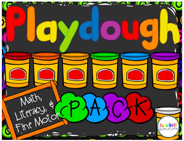 Preschool Wonders: Using Playdough to Incorporate Learning Targets!