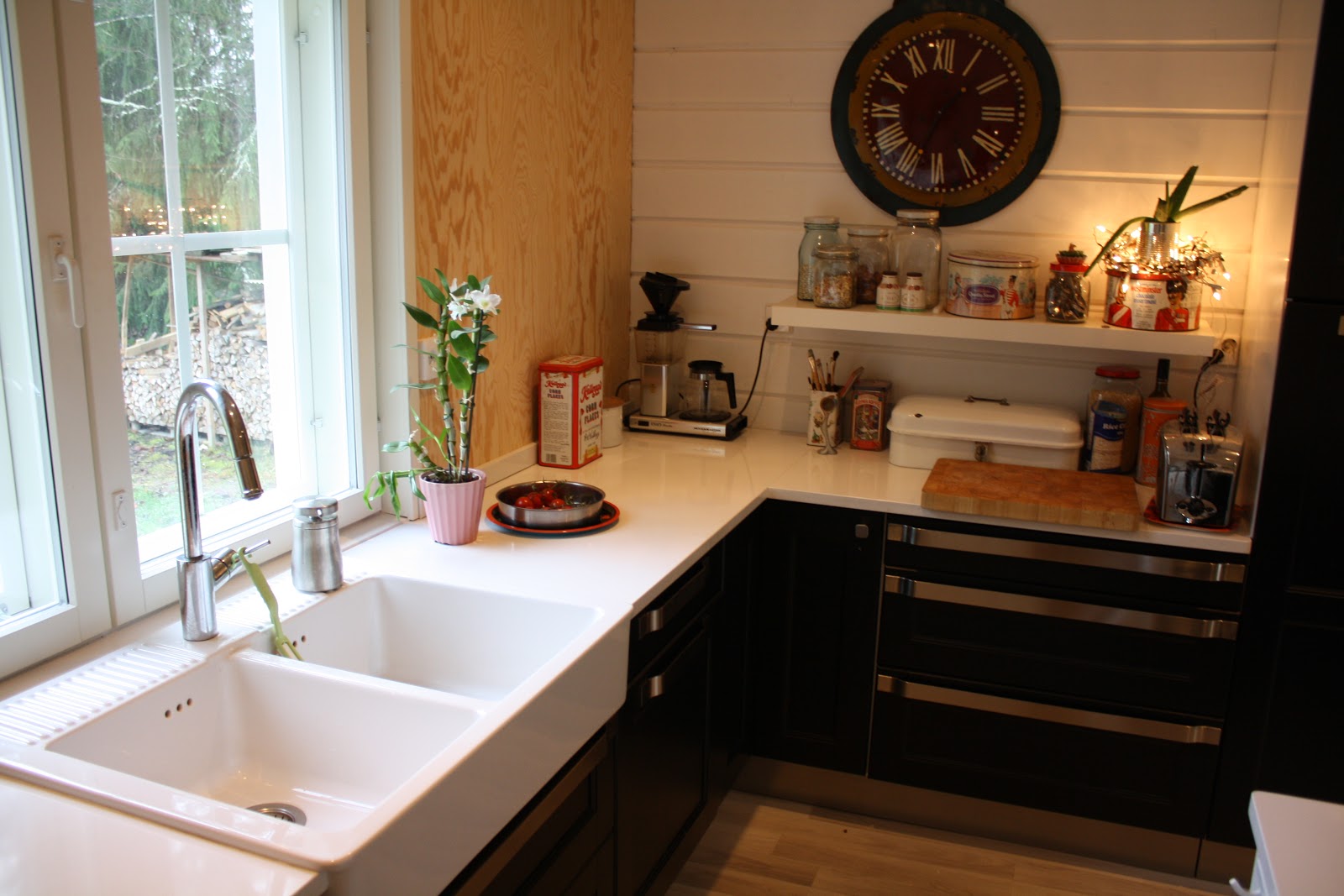 Project Eco Home in Finland: pictures of our kitchen and living room