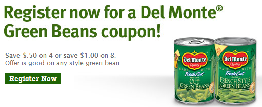 Making Ends Meet: Printable: Del Monte Green Beans coupon for ...