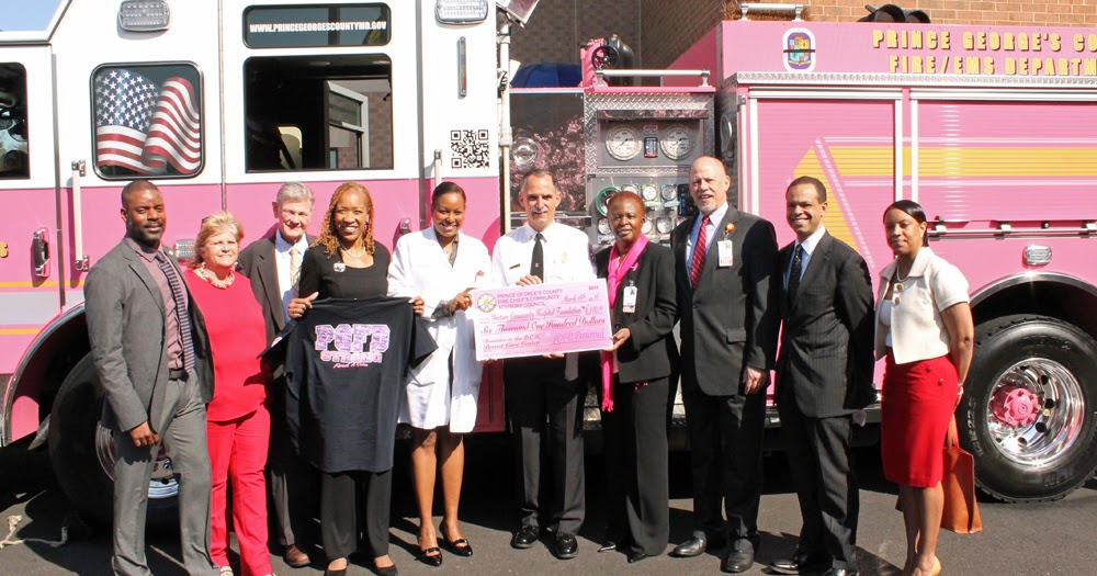 PGFD Pink T-Shirt Nets Donation to Doctors Community Hospital Foundation