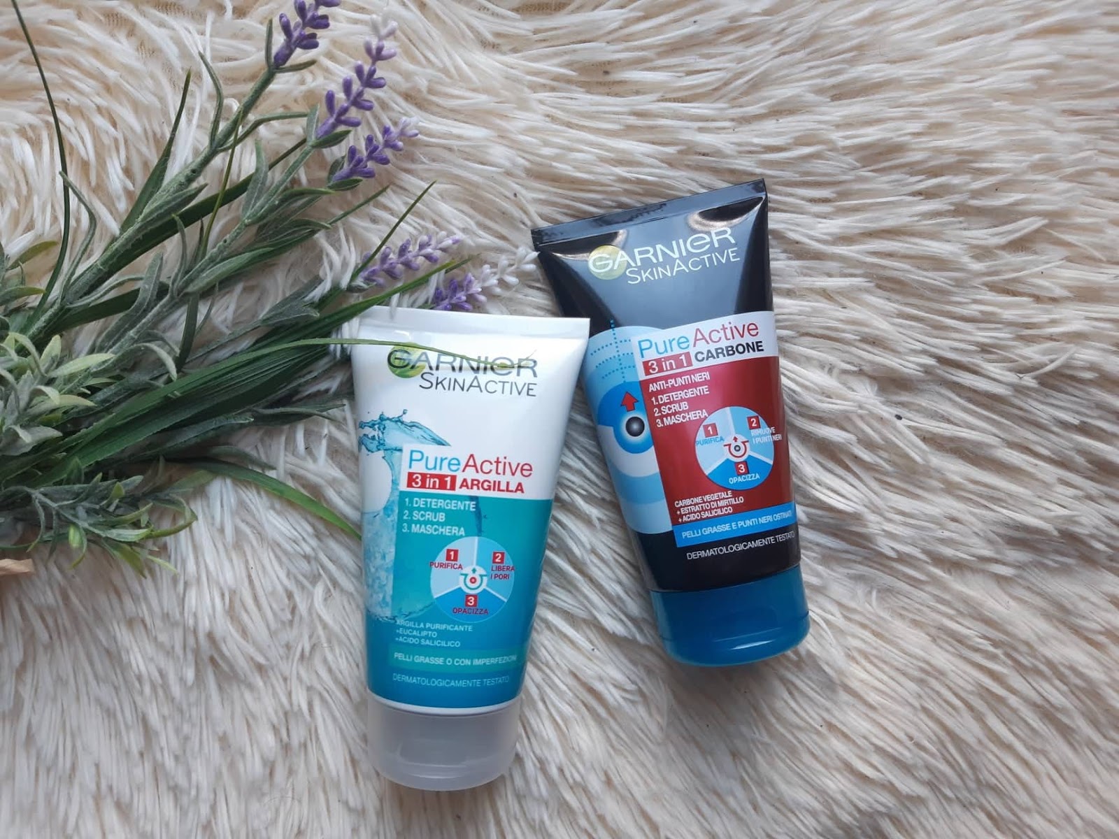 Nuova linea Garnier Pure Active 3 in 1 Argilla e Carbone - Test e ...