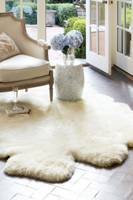 Eye For Design: Decorating With Shearling Home Decor