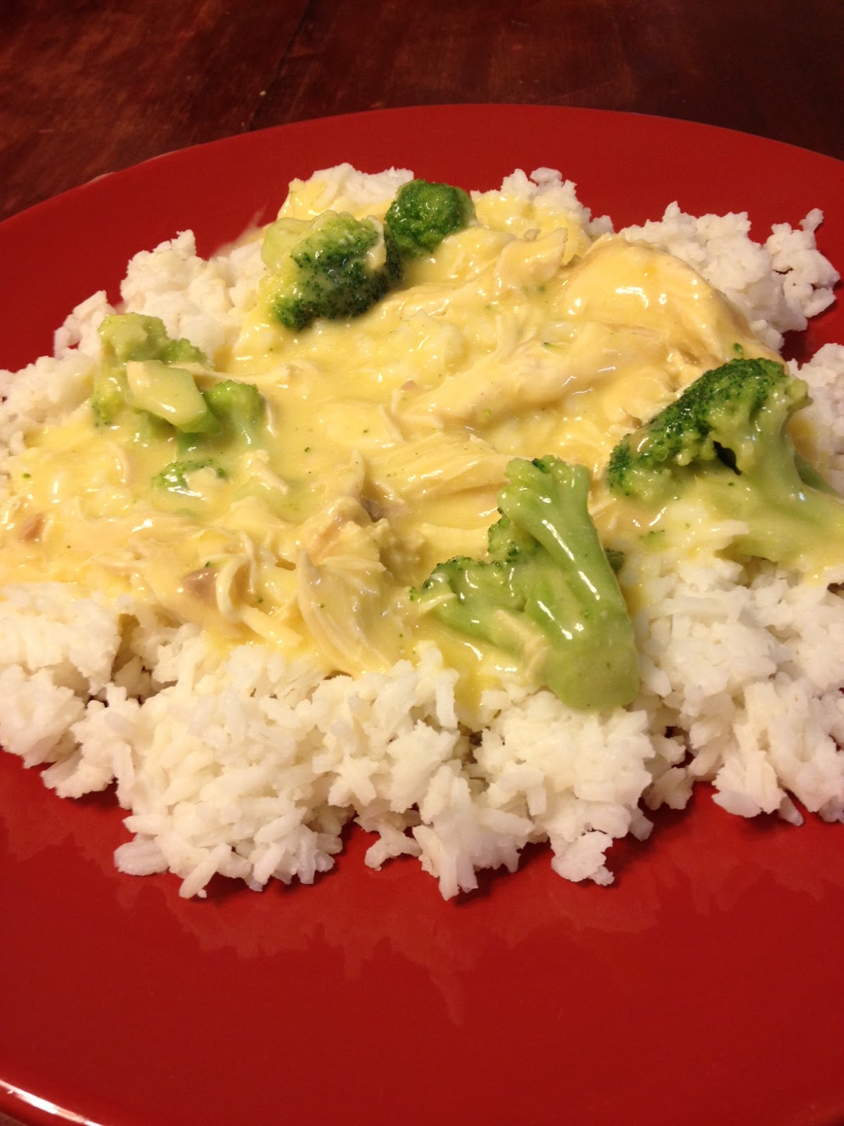 Home With The Ayres Creamy Crock Pot Chicken And Broccoli Over Rice