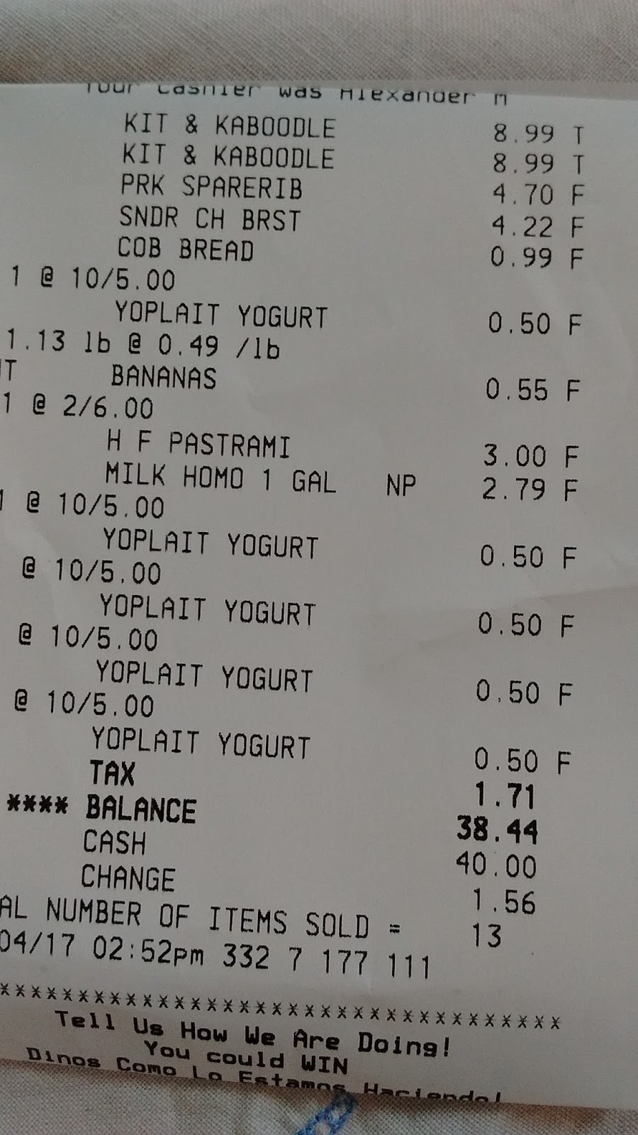 My Two Cents: November Grocery Shopping - Week 1