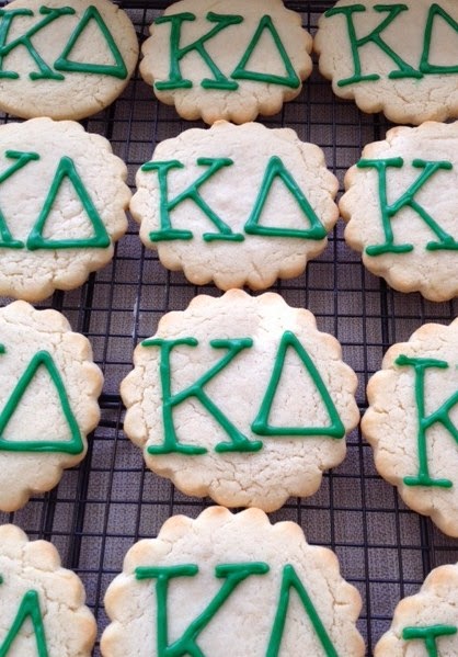 Baked Just for You By Lauren: Louisiana Tech and Kappa Delta cookies!