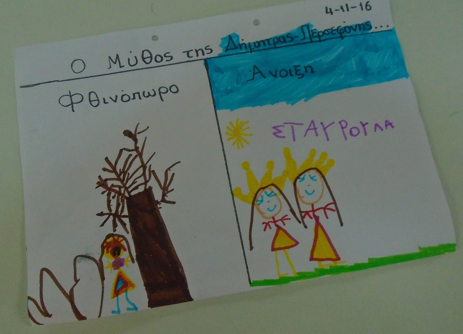 5 ΝΗΠΙΑΓΩΓΕΙΟ ΚΑΛΑΜΑΤΑΣ : ΦΘΙΝΟΠΩΡΟ