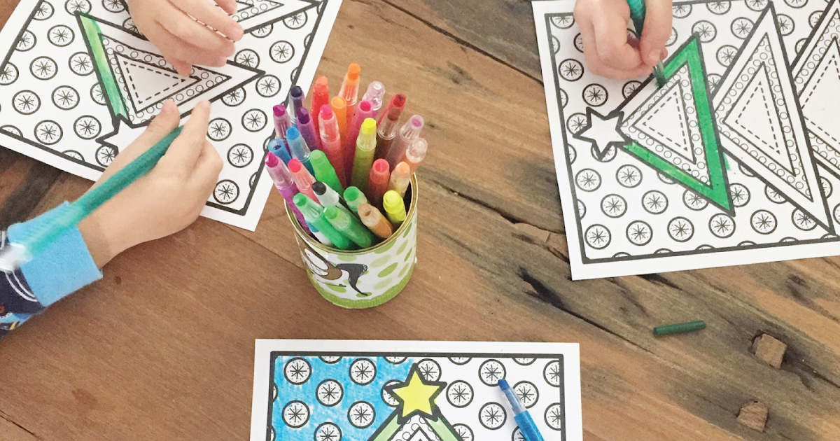 Christmas Tree Coloring Freebie | From the Pond