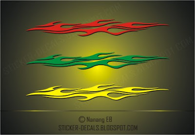 Flame Decal Stickers | Sticker Decals