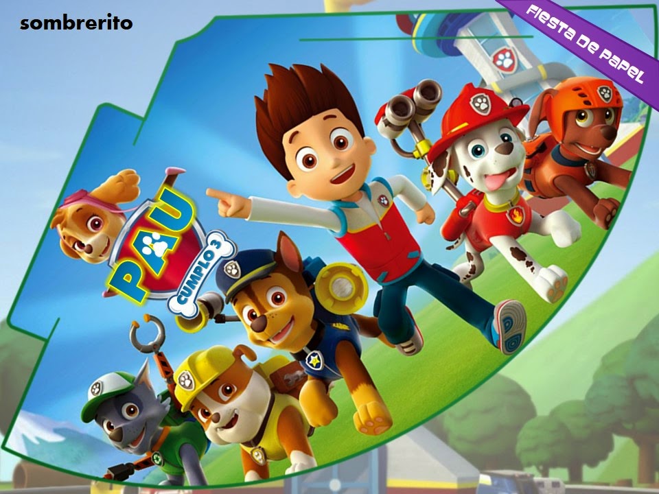 KI-103 Kit Imprimible y Editable Paw Patrol | Fiesta de papel