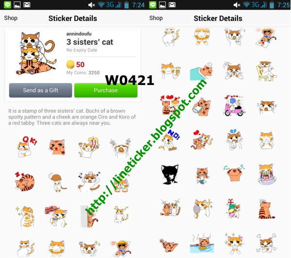 สติ๊กเกอร์ไลน์ ถูกที่สุด Line Sticker Shop: Line Sticker Cat Collection