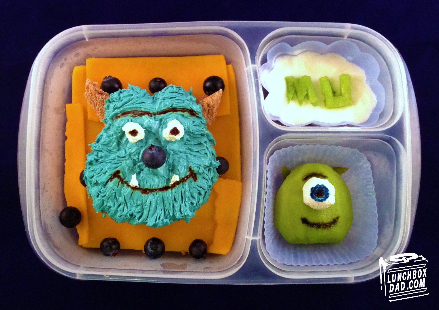 Lunchbox Dad: Week 35: Monsters U, Sully and Mike
