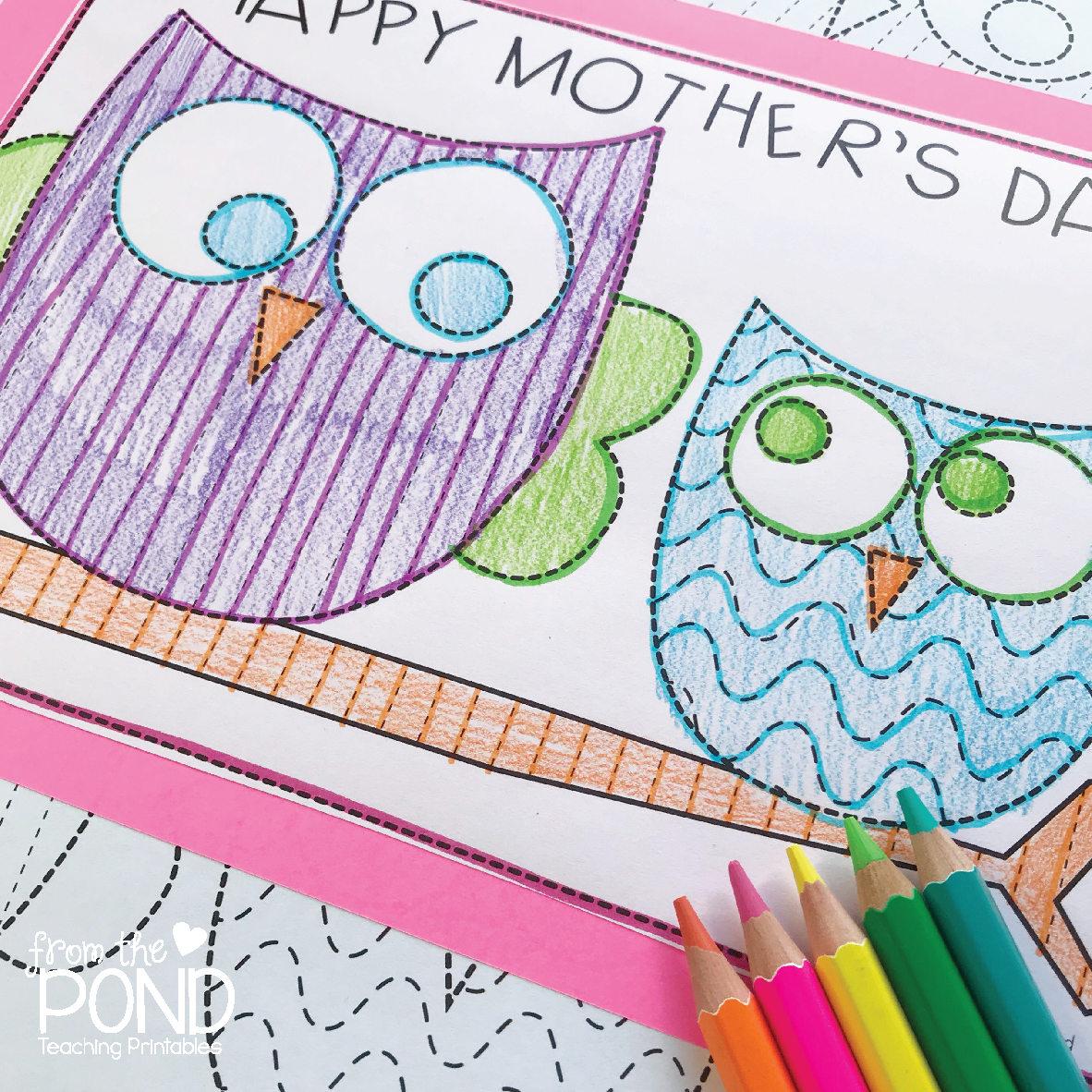 Mother's Day Coloring Page | From the Pond