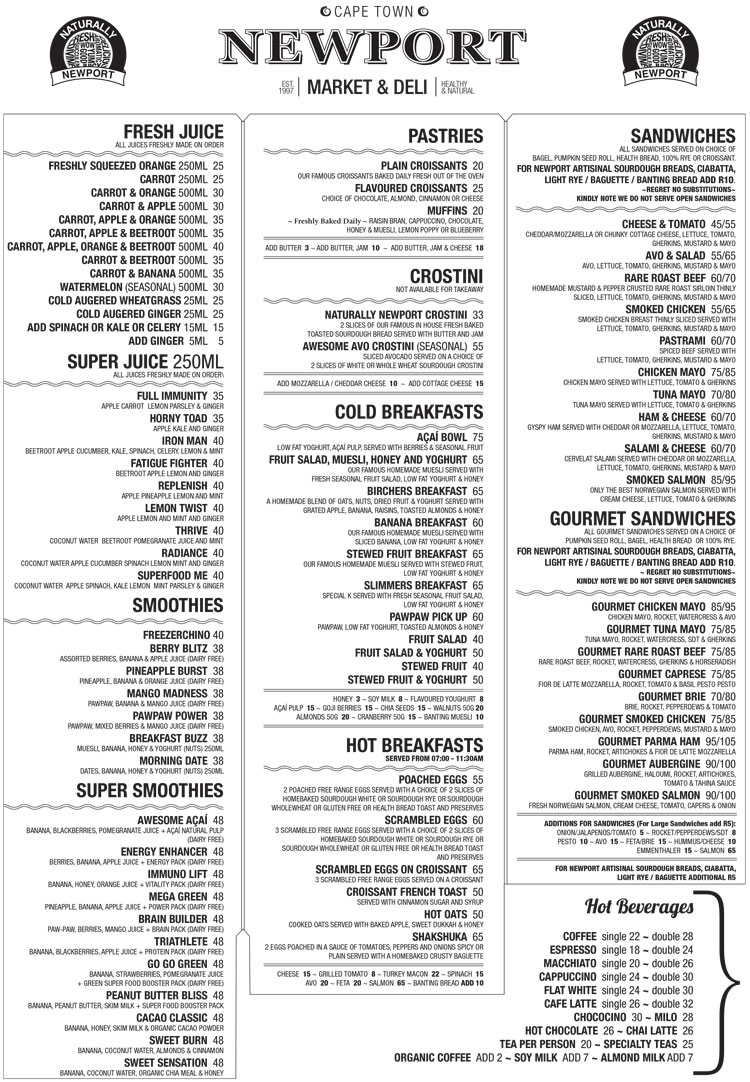 .: Breakfast at Newport deli