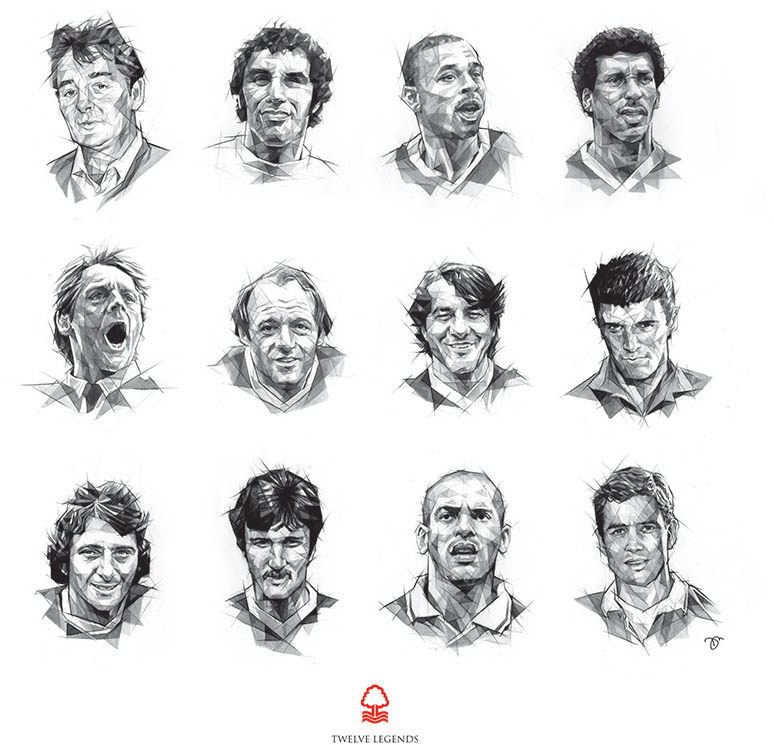 11 Classy Player Portraits by Dave Merrell - Footy Headlines