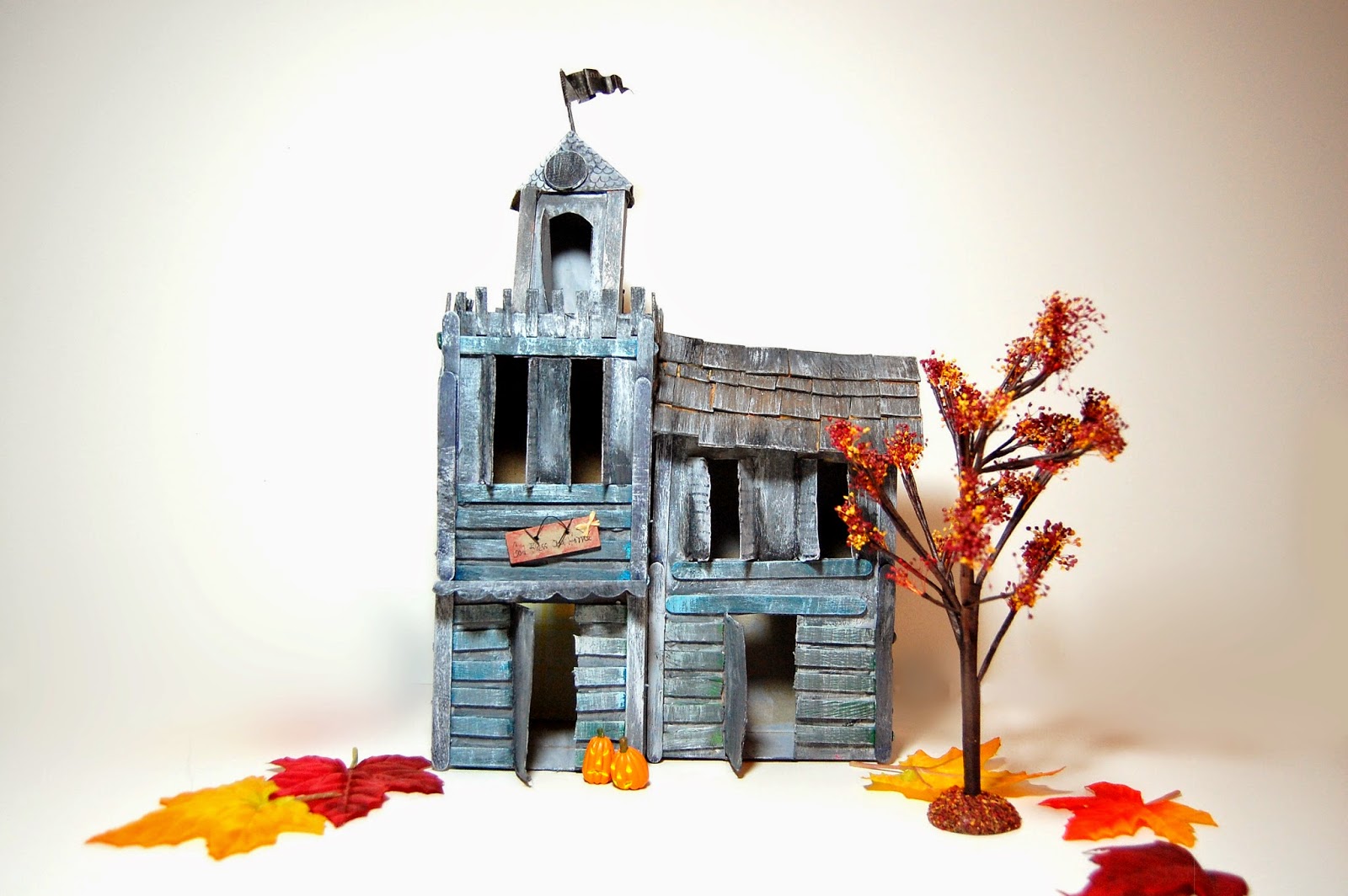 sewing belly buttons boutique: Halloween CARDBOARD haunted house made ...