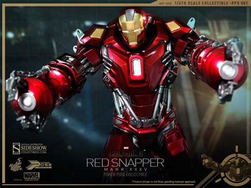 Marvel Discovery: Iron Man 3: Armadura Red Snapper Mark XXXV – Figura ...