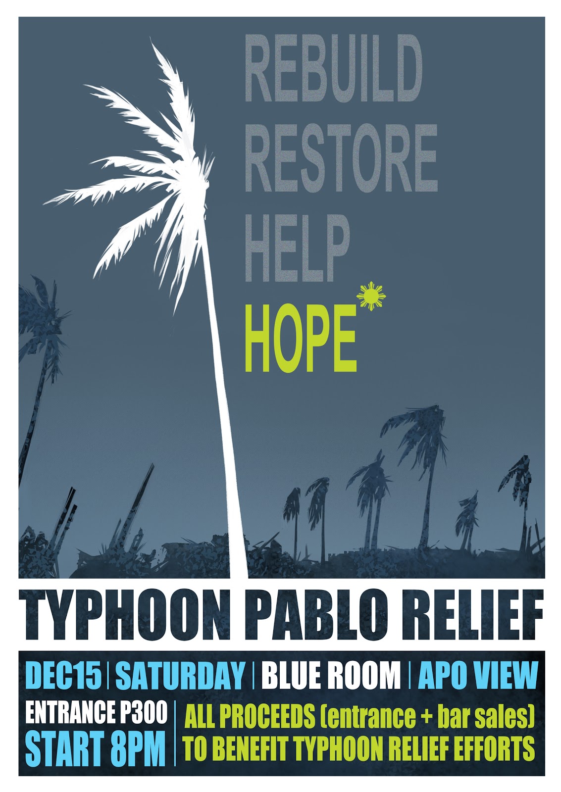 lefty's turn: Poster for Typhoon Pablo Relief