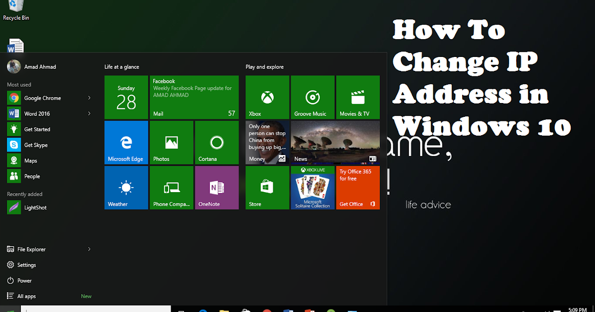 How To Change IP Address in Windows 10: A Visual Guide | Amad Ahmad ...