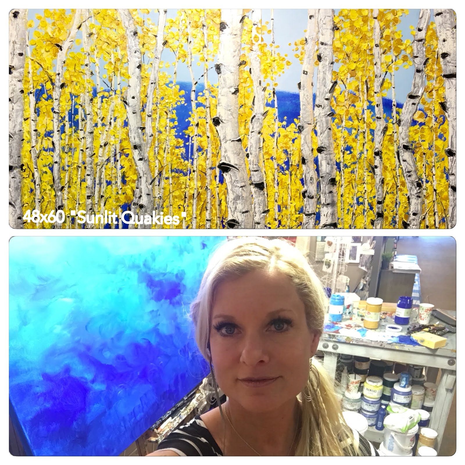 Aspen Paintings by Contemporary Aspen Artist Jennifer Vranes, Birch ...