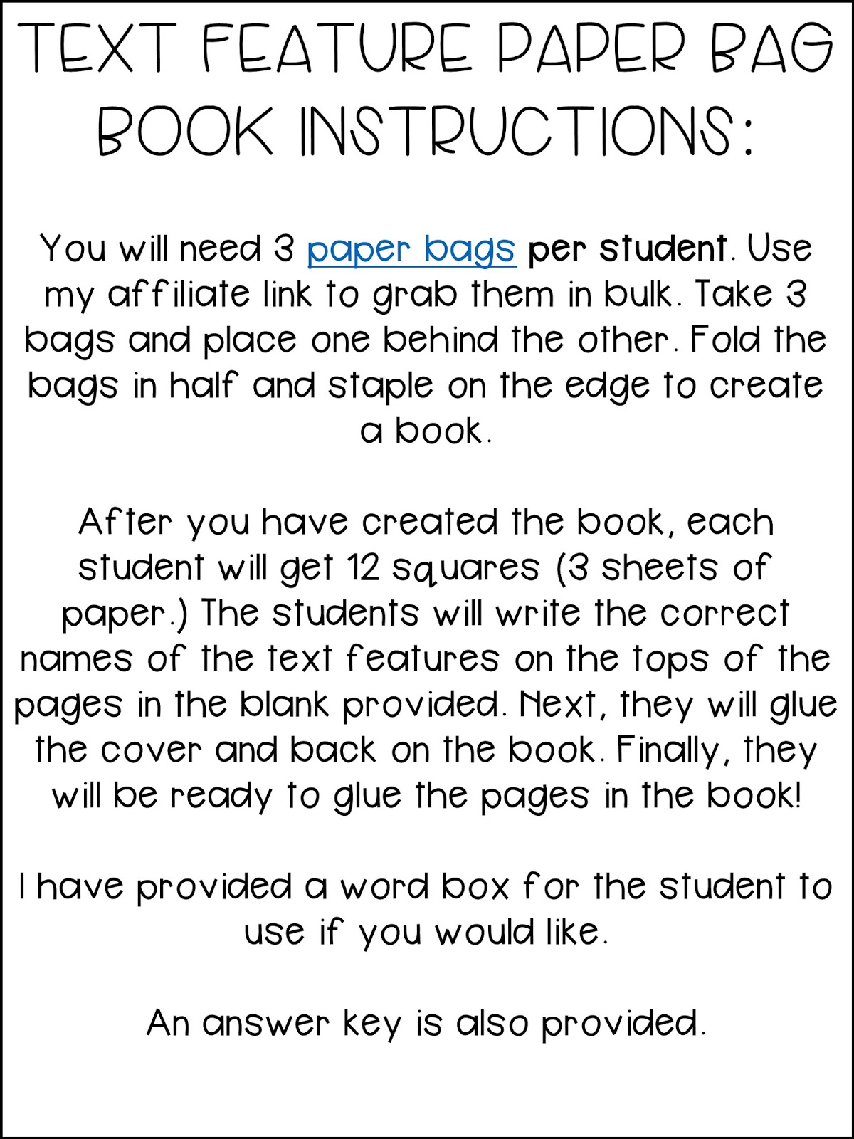 Get Creative with Text Features | Hillary's Teaching Adventures