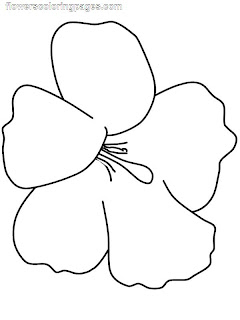 Preschool Flower Coloring Pages - Flower Coloring Page