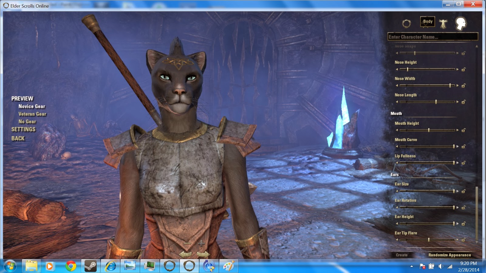 Elder Scrolls Online Character Creation Redguard