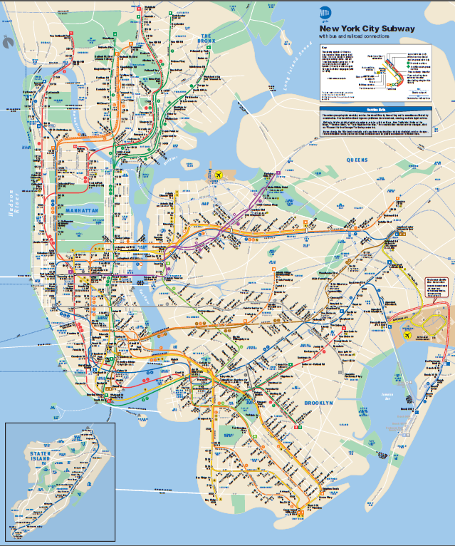 A C E Subway Map - Map