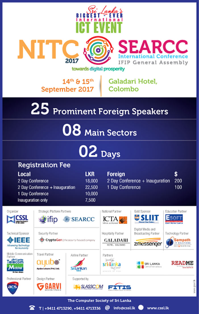 CSSL | Register Now - Sri Lanka's BIGGEST EVER International ICT EVENT ...