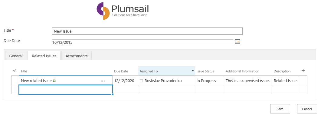 SharePoint Forms Designer: Add related items on a new SharePoint form