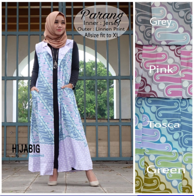 Konsep 35+ Model Outer Batik Panjang