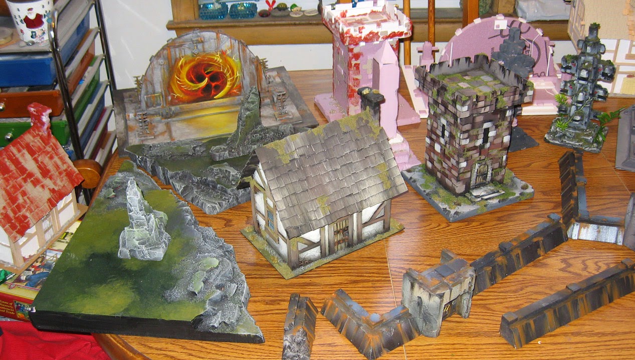 James Wappel Miniature Painting: The towering table of terrain