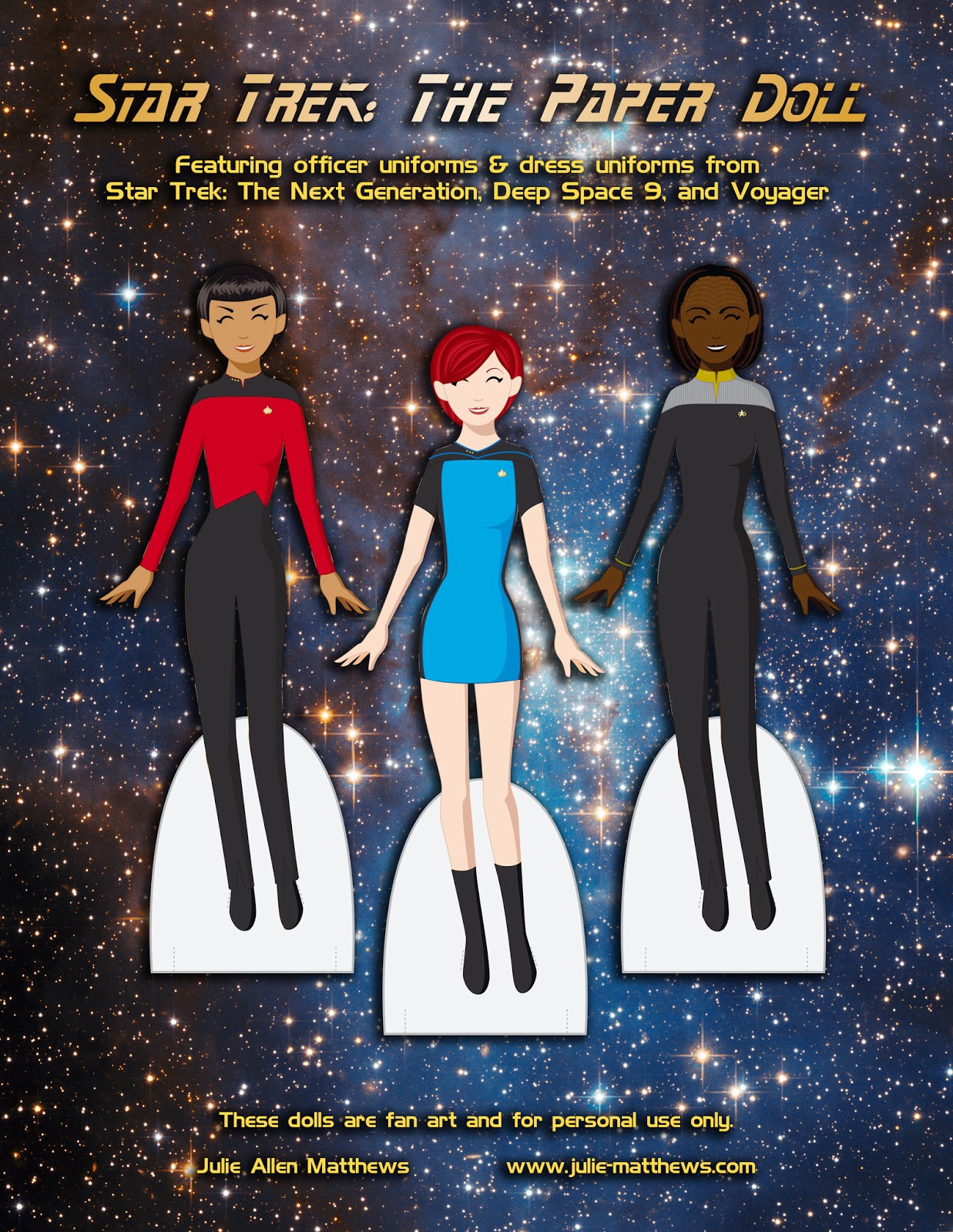 Paper Doll School: Fashion Friday - Star Trek Edition
