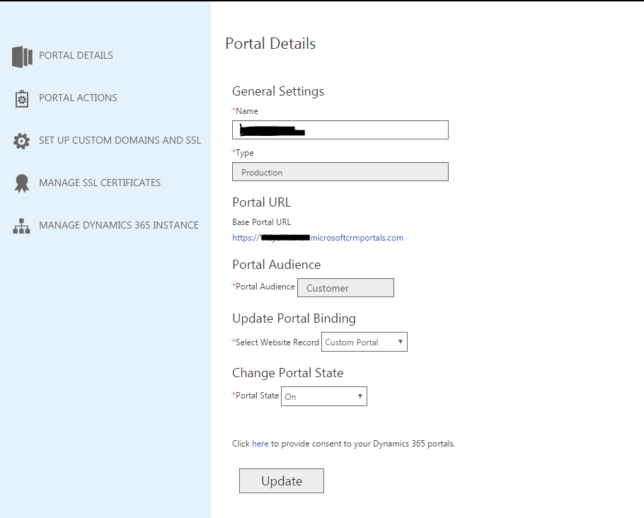 MS CRM Customization: Add custom portal into online CRM