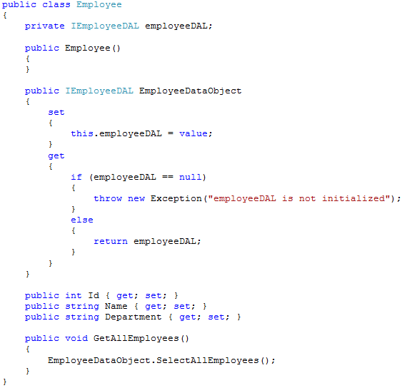 Interview Questions Explain Dependency Injection With An Example