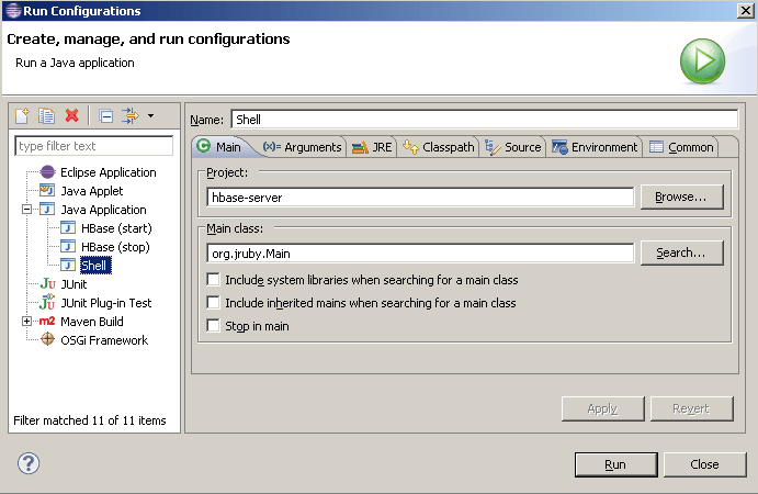 HBase 0.96 + Eclipse + Maven