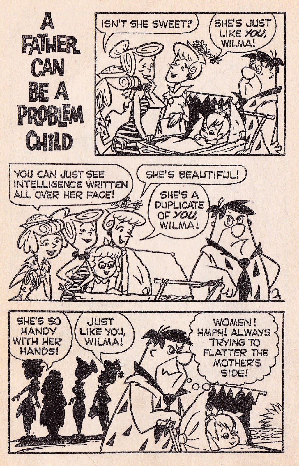 Mike Lynch Cartoons: THE FLINTSTONES FEATURING PEBBLES by Gene Hazelton