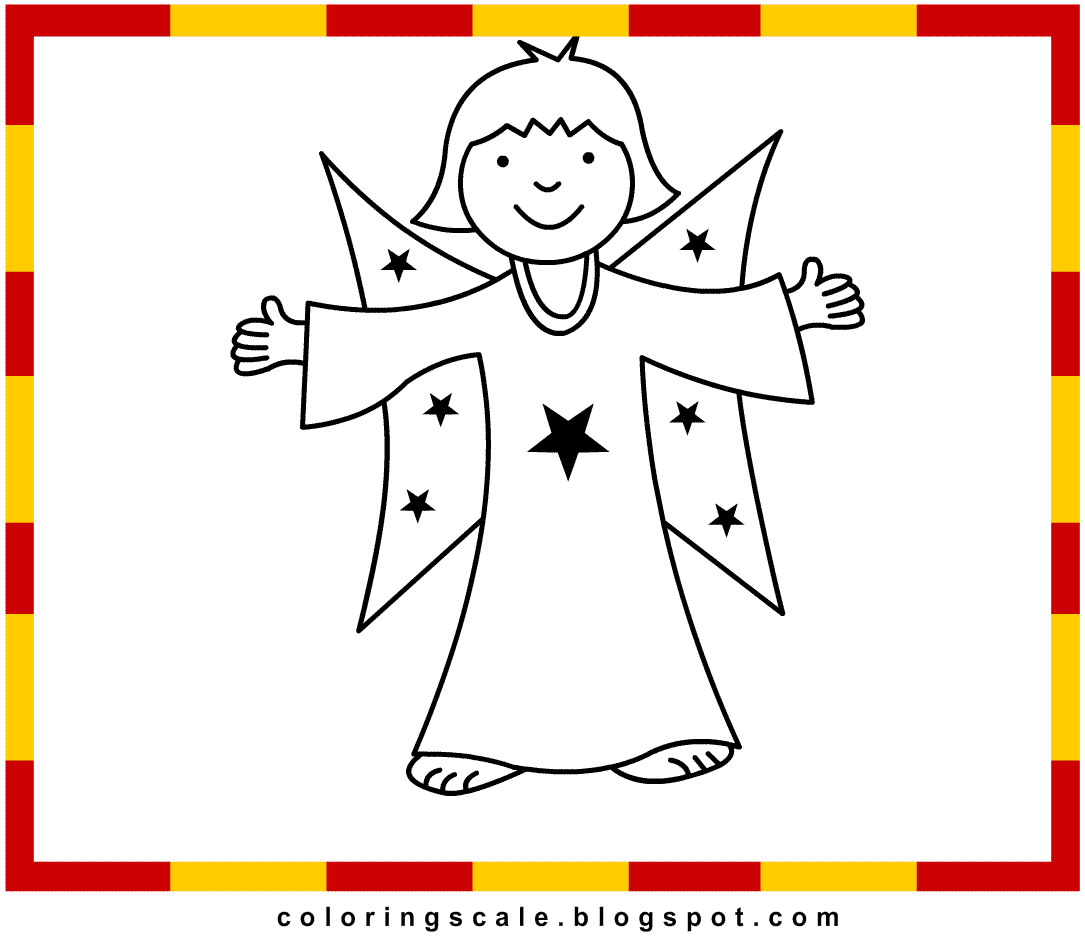 Coloring Pages Printable for kids: Angel coloring pages for kids
